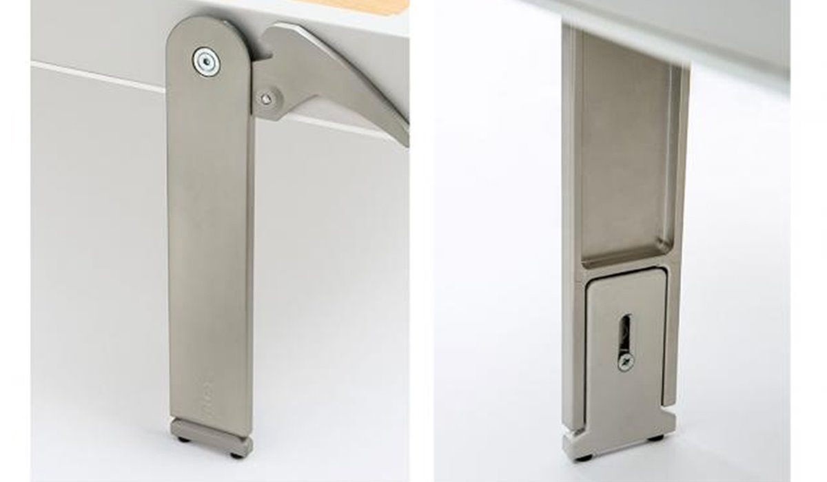 Opklapbed (2p) welke in de breedte uitklapt - ideaal voor smallere ...